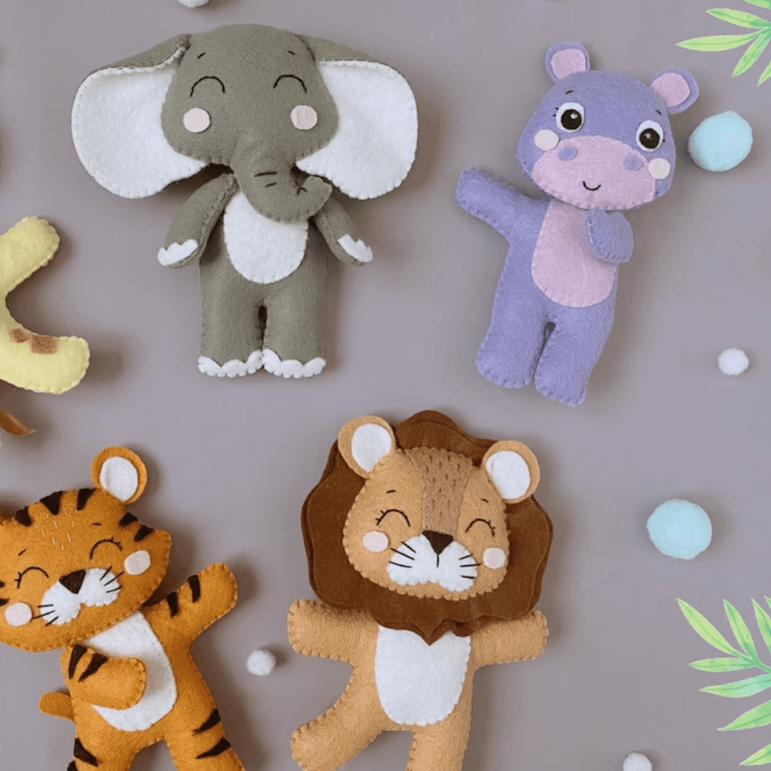 Molde Feltro Safari | Artesanato com Feltro